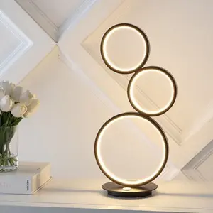 JONATHAN Y Juno 3-light Bohemian Coastal Iron Integrated Led Table Lamp