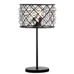 JONATHAN Y Gabrielle Metal/crystal Led Table Lamp - Oil Rubbed Bronze