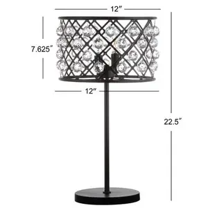 JONATHAN Y Gabrielle Metal/crystal Led Table Lamp