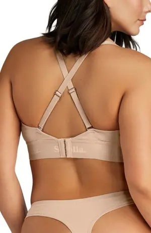 SIELLA Organic Cotton Triangle Padded Bra - Beach Beige
