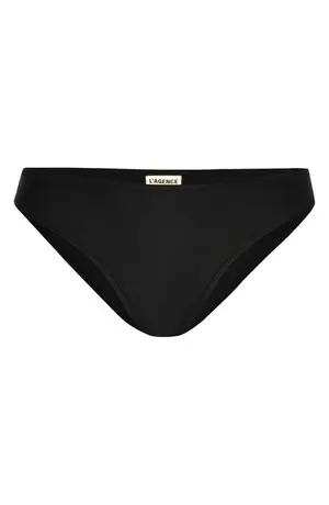 L'Agence Nicole Classic Bikini Bottom - Black