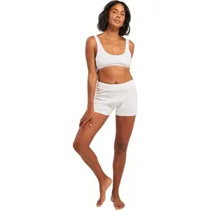 NUDEA The Organic Cotton Dip Front Bralette - Cotton White