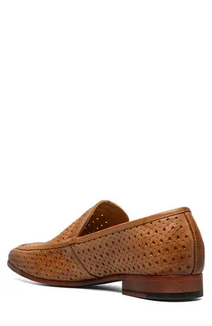 STACY ADAMS Winden Perforated Leather Loafer