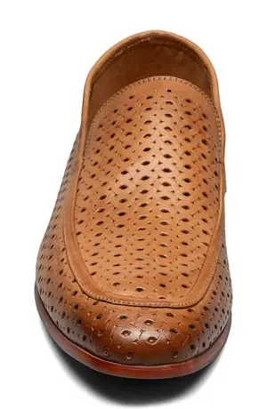 STACY ADAMS Winden Perforated Leather Loafer