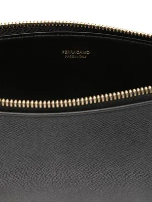 FERRAGAMO Gancini Leather Wristlet