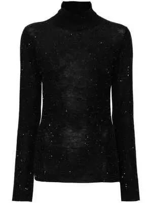 Fabiana Filippi Roll-neck Sweater - Black