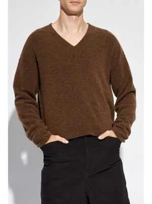 Rick Owens V-neck Long Sleeve Jumper