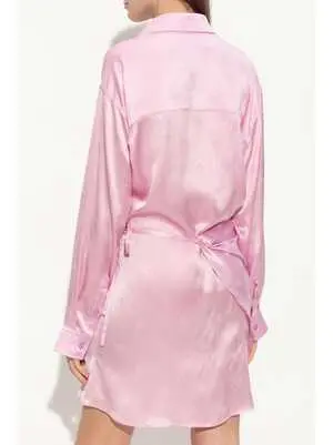 Balenciaga Monogram-jacquard Shirt Dress