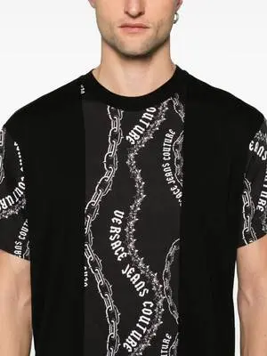 Versace Chain Couture Cotton T-shirt