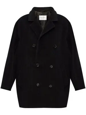 Max Mara Rebus Double-breasted Coat - Black
