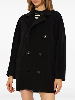 Max Mara Rebus Double-breasted Coat - Black
