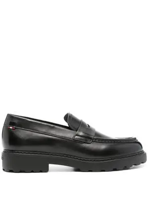 Bally Logo-debossed Leather Loafers