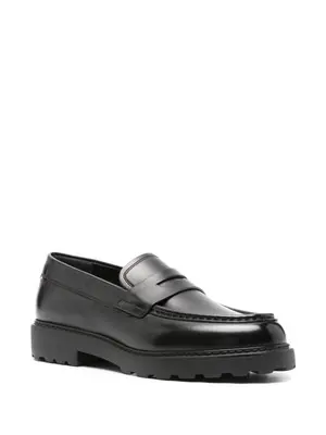 Bally Logo-debossed Leather Loafers