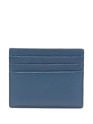 Valentino Garavani Logo-debossed Leather Cardholder - Blue