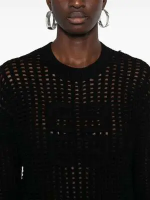 Givenchy 4g Open-knit Jumper - Black