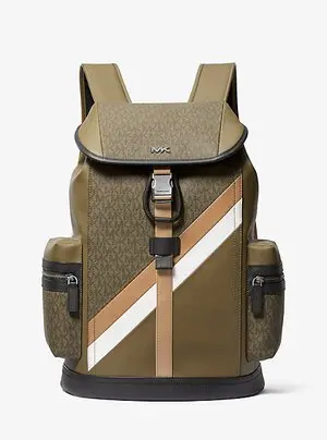Michael Kors Tan & Brown Stripe Logo Mini Backpack Michael Kors Jaycee XS Mini Convertible Zip Pocket Backpack  main image 2