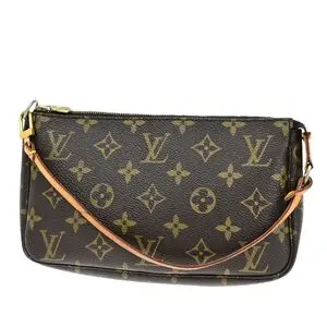 LOUIS VUITTON Pochette Accessoires Canvas Shoulder Bag (preowned) - Brown