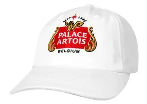 PALACE X Stella Artois 6panel Cap - White