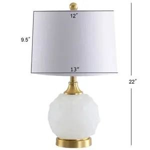 JONATHAN Y Ilsa Dotted Glass/metal Led Table Lamp