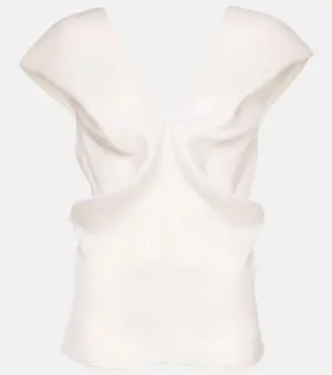 Khaite Ami Silk Top - White