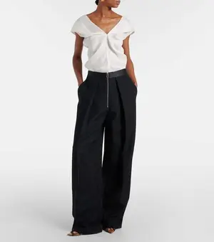 Khaite Ami Silk Top - White