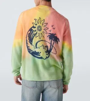 THE ELDER STATESMAN Wave Aura Cashmere Sweater