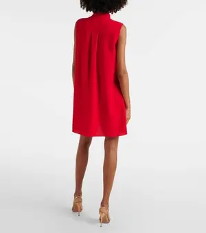 Carolina Herrera Tie-neck Mini Dress