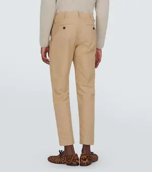 TOM FORD Low-rise Cotton-blend Chinos