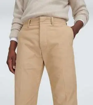 TOM FORD Low-rise Cotton-blend Chinos