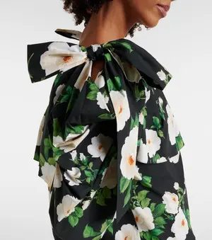 Carolina Herrera Floral Off-shoulder Top