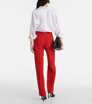 Victoria Beckham Mid-rise Tapered Trousers