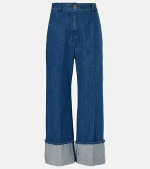Patou Cropped Wide-leg Jeans