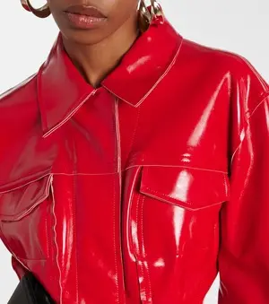 Norma Kamali Faux Leather Jacket