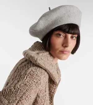 Brunello Cucinelli Wool Beret - Grey