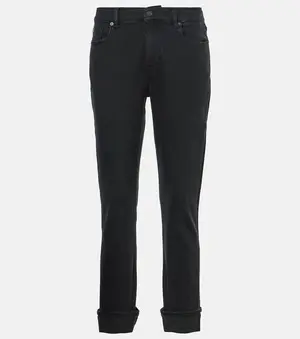 7 For All Mankind Relaxed Skinny Low-rise Jeans