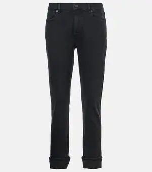 7 For All Mankind Relaxed Skinny Low-rise Jeans
