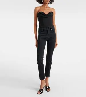 7 For All Mankind Relaxed Skinny Low-rise Jeans