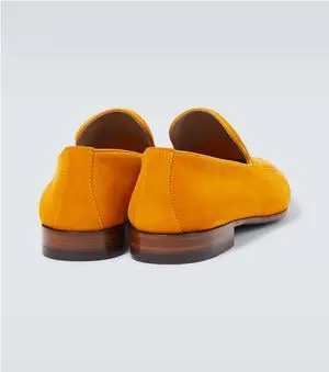 Manolo Blahnik Truro Suede Loafers - Yellow