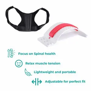 PURSONIC Back Stretcher & Posture Corrector Set - Multicolor