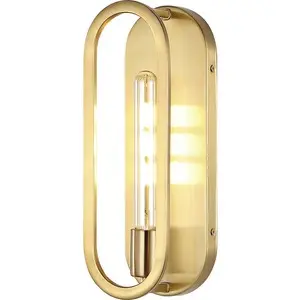 JONATHAN Y Emilia 1-light Modern Bohemian Iron Led Sconce - Brass Gold