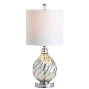 JONATHAN Y Lawrence Glass/metal Led Table Lamp - Mercury Silver