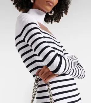 JEAN PAUL GAULTIER Striped Maxi Dress