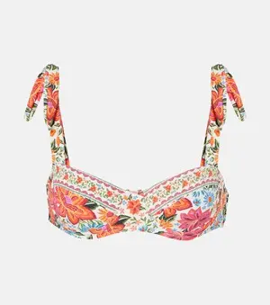 Farm Rio Floral Bikini Top - Multicoloured
