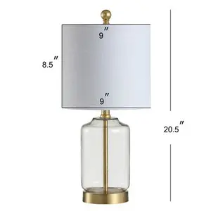 JONATHAN Y Duncan Glass/metal Led Table Lamp