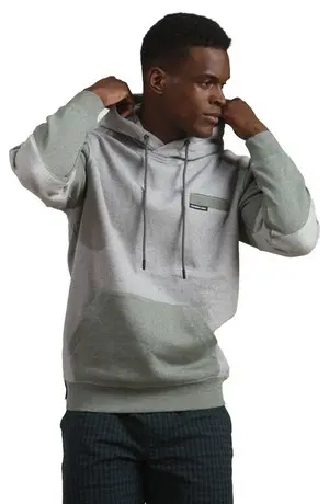 MEMBERS ONLY Colorblock Hooded Sweatshirt - Ash