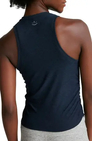 Beyond Yoga Featherweight Ruched Tank Top - Nocturnal Navy