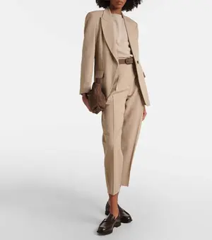 Brunello Cucinelli Monili Leather Loafers