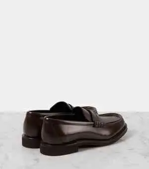 Brunello Cucinelli Monili Leather Loafers