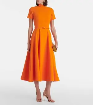 EMILIA WICKSTEAD Camilla Midi Dress - Orange