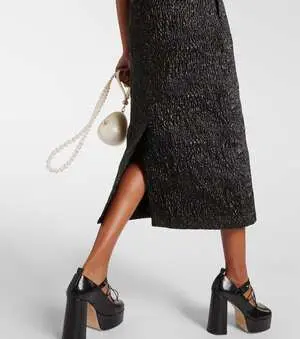 Simone Rocha Cloqué Midi Dress